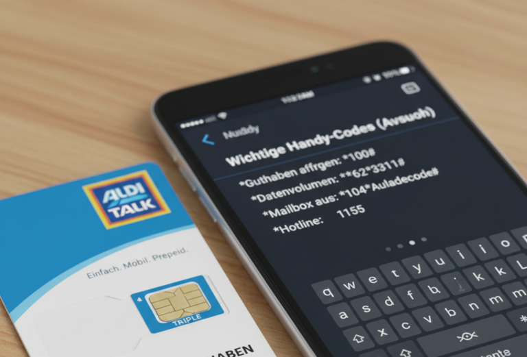 ALDI Talk Codes und Tastenkombinationen für die Prepaid Sim | Appdated