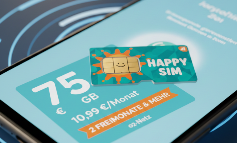 Tarif-Update bei Happy SIM: 75 GB für 10,99 € – inklusive Freimonaten ...